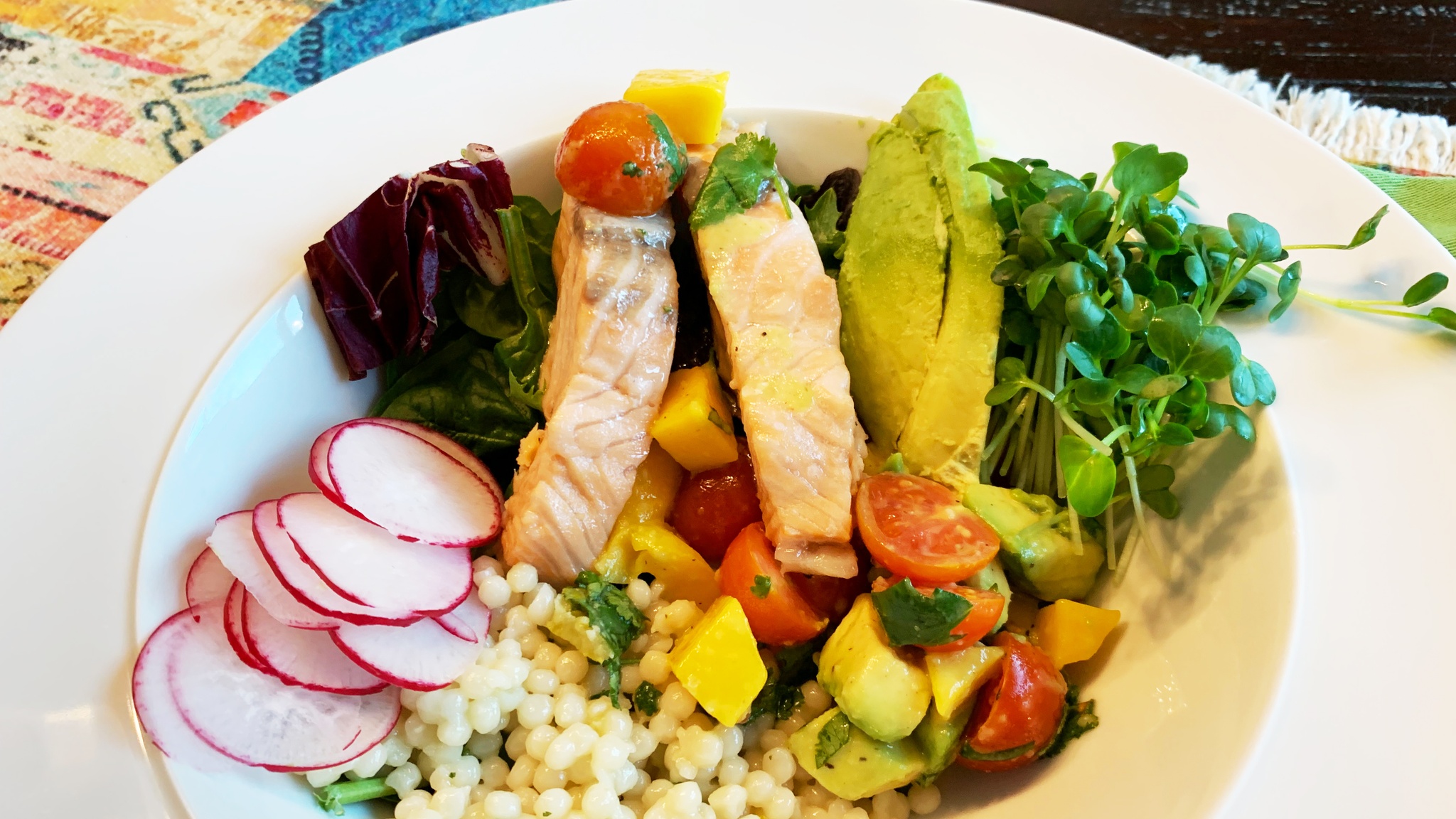 Salmon Cous Cous Bowl Recipe - Fresco